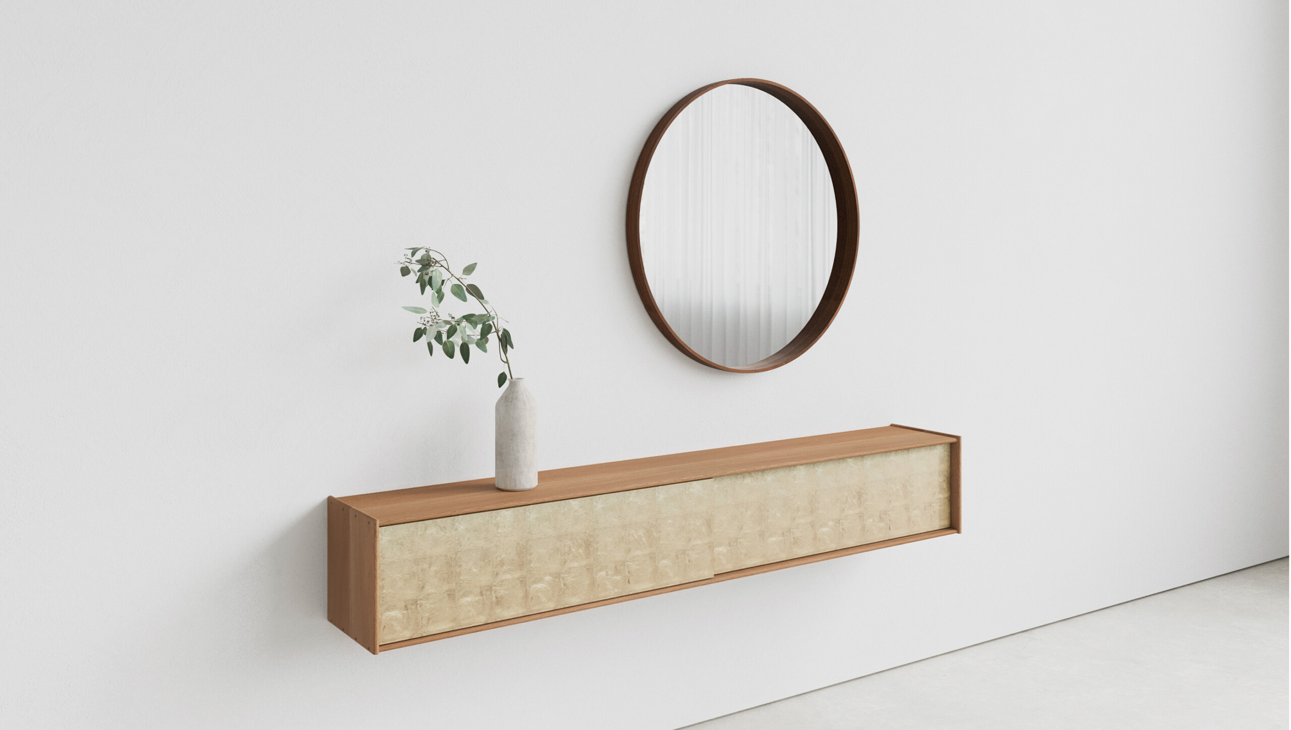 Profile Console with gilded doors - by Stillmade