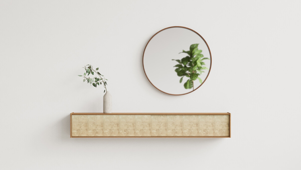 Profile Console with gilded doors - by Stillmade