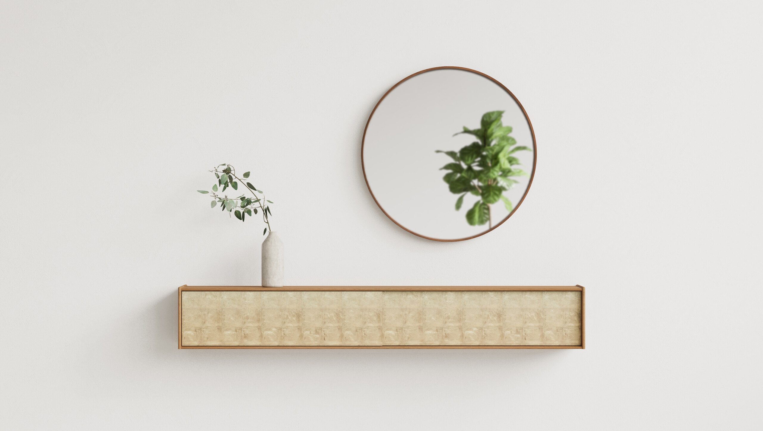 Profile Console with gilded doors - by Stillmade