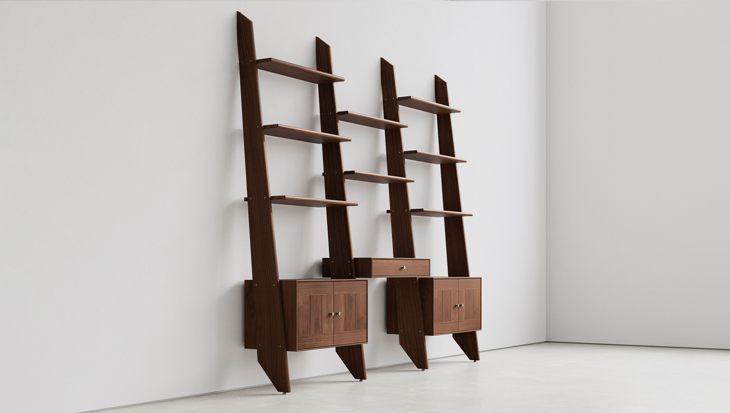 The Park Bookcase triple by Stillmade
