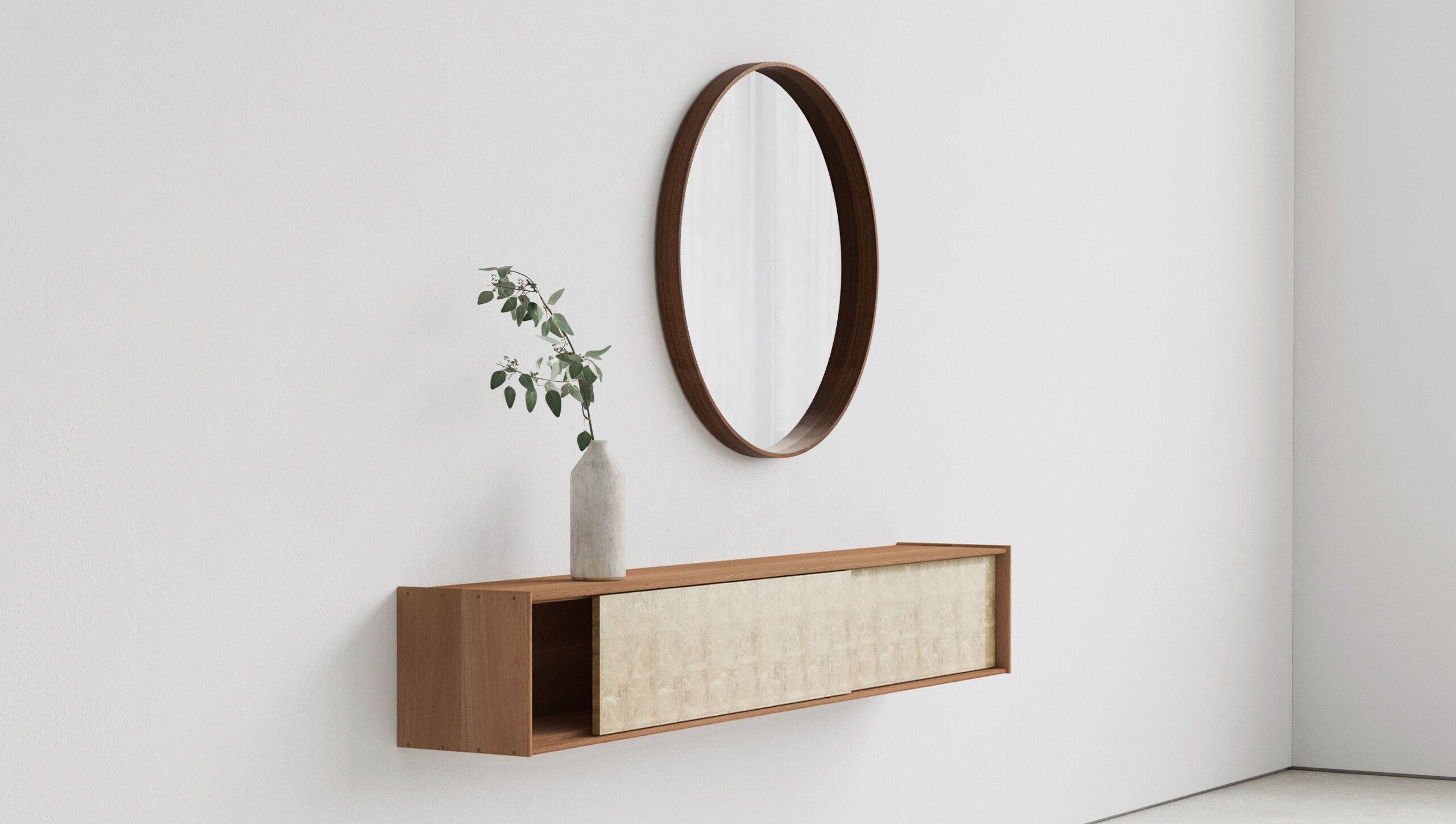 Profile Console with gilded doors - by Stillmade