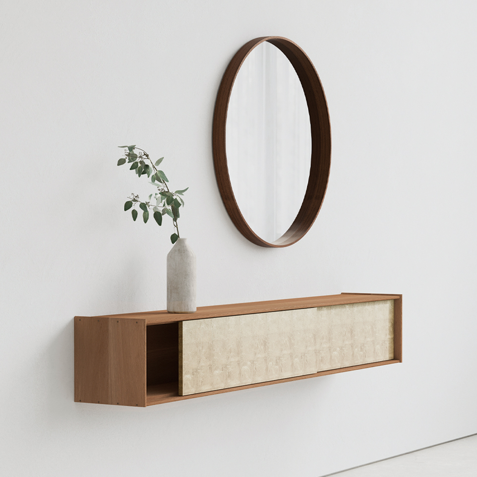 Profile Console with gilded doors - by Stillmade