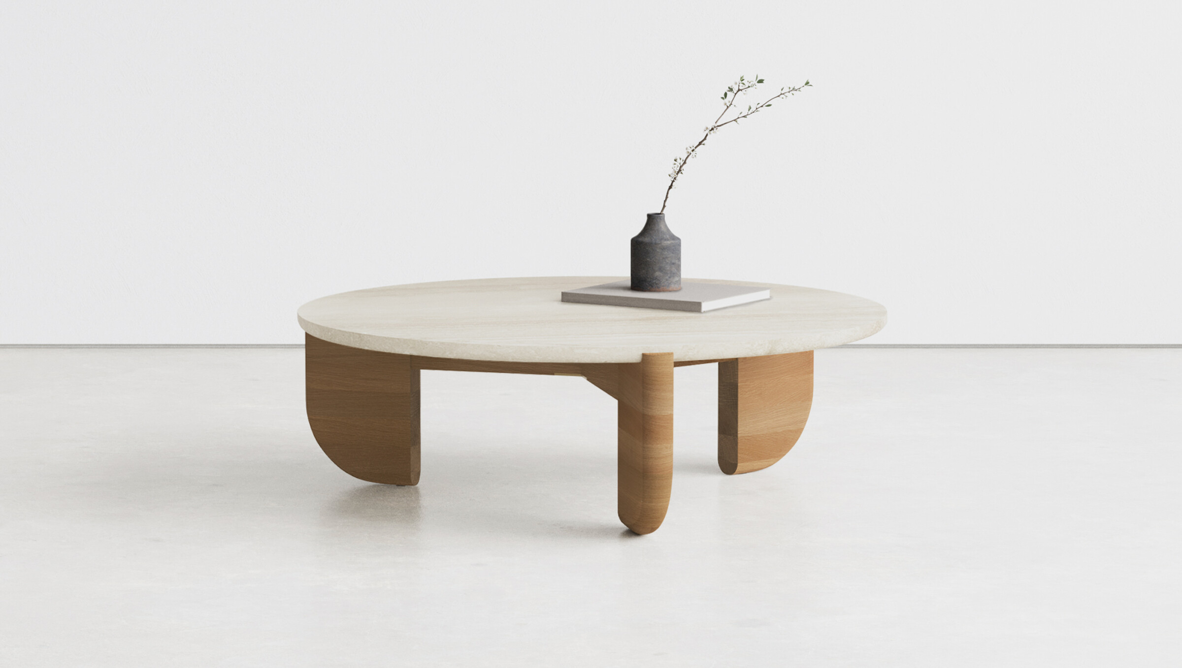 Tripod Coffee Table - Stone - Stillmade